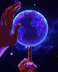 Animated Earth Rotating Gif