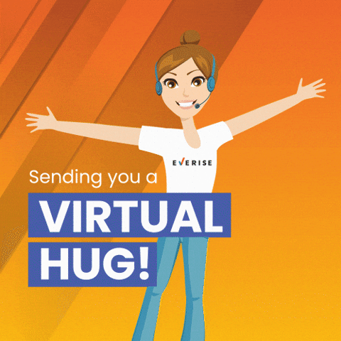 Virtual Hug Love GIF by Everise - Find & Share on GIPHY