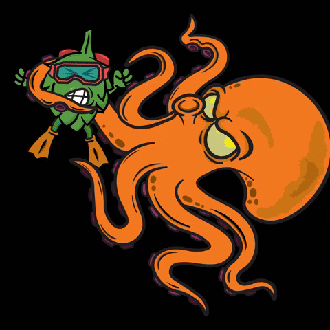Hunt For Red October Octopus GIF by avnge brewing - Find & Share on GIPHY