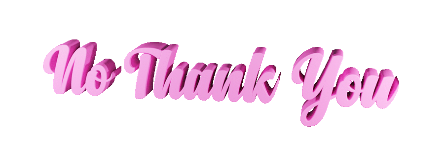No Thank You Sticker Sticker by Denyse® for iOS & Android | GIPHY
