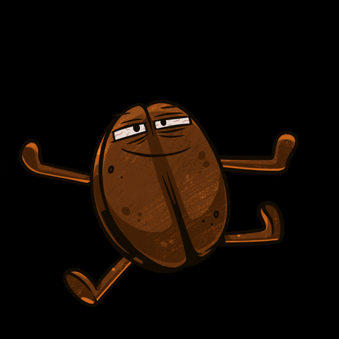 Happy Coffee Bean GIF - Find & Share on GIPHY