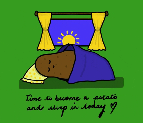Couch Potato Sleeping GIF by Nikita Goel - Find & Share on GIPHY