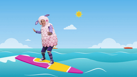 Surfing Sheep GIFs - Get the best GIF on GIPHY
