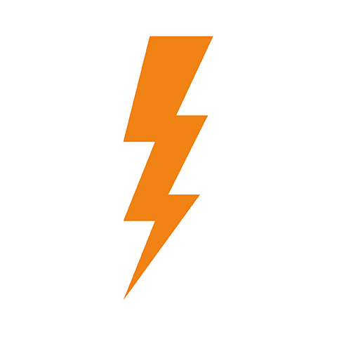 Lightning Bolt Orange Sticker by Fanta Deutschland for iOS & Android ...