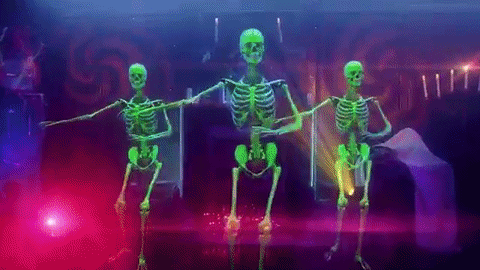 Skeletons Dancing GIF by Super Deluxe - Find & Share on GIPHY