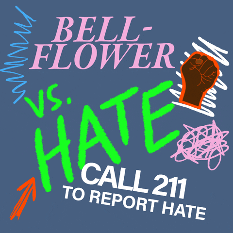 Los Angeles Stop Hate GIF by LA vs. Hate - Find & Share on GIPHY