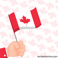 Canadian Flag Waving Gif