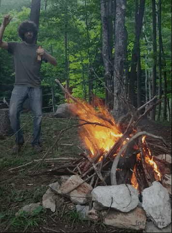 Funny Campfire Gif