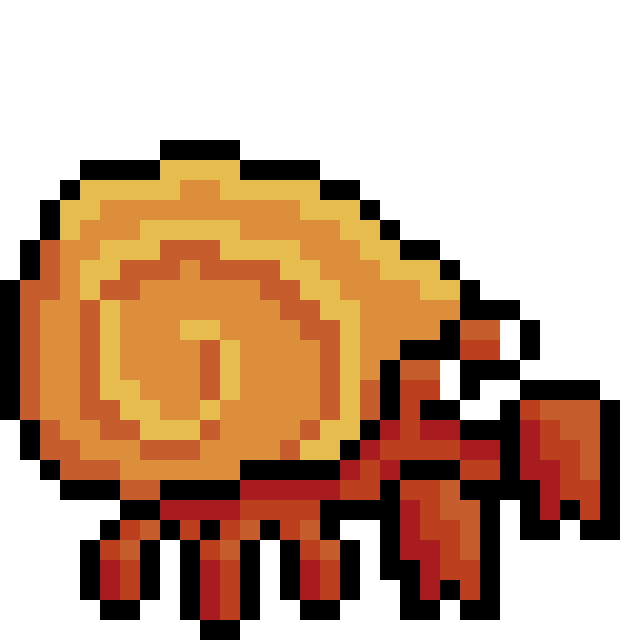 Hermit Crab Pixel Sticker for iOS & Android | GIPHY