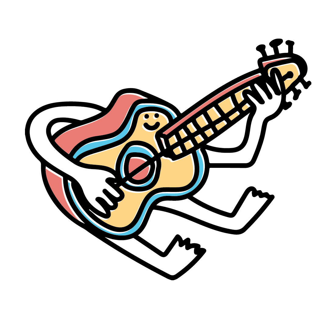 Happy Rock N Roll Sticker by joelkirschenbaum for iOS & Android | GIPHY
