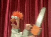 Beaker Muppet Fire Gif