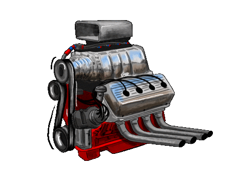 V8 Engine Animated Gif