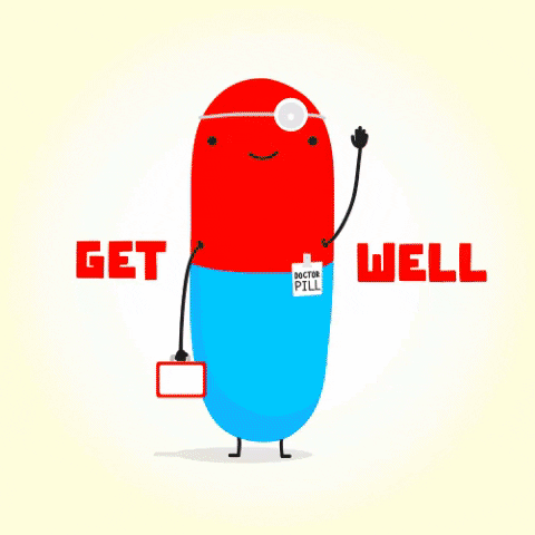 Feel Better Get Well Soon GIF by Greetings Island - Find & Share on GIPHY