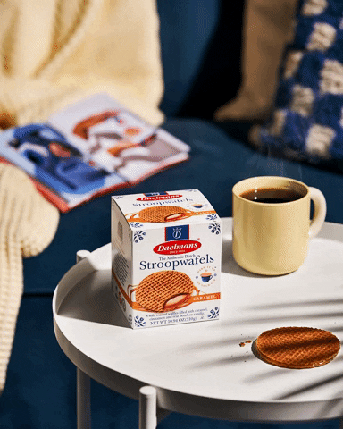 Happy Coffee GIF by Daelmans Stroopwafels - Find & Share on GIPHY