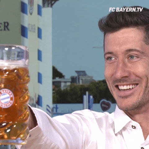 Happy Robert Lewandowski GIF by FC Bayern Munich - Find & Share on GIPHY