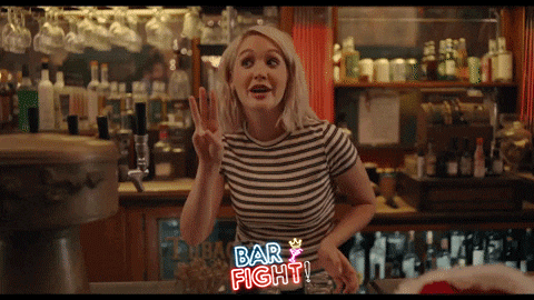 Romcom Bar Fight GIF by Signature Entertainment - Find & Share on GIPHY