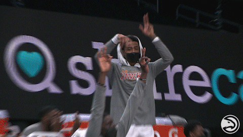 Nba Celebration GIF by Atlanta Hawks - Find & Share on GIPHY