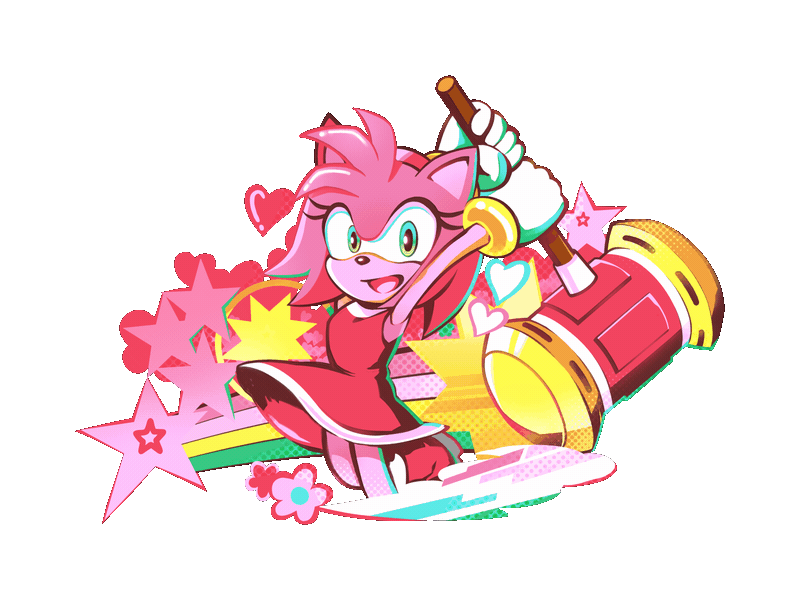 Amy Rose Animated Gif