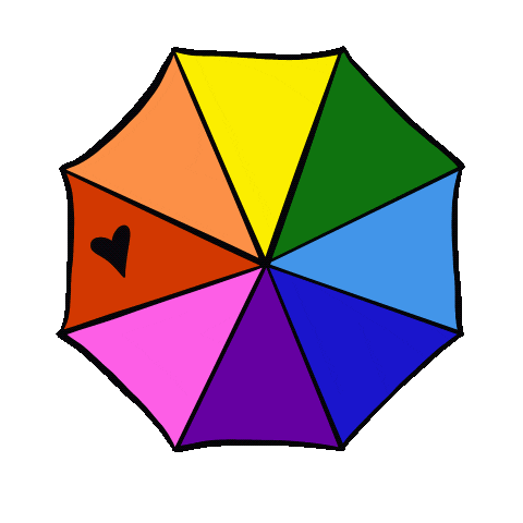Rainbow Umbrella Sticker - Find & Share on GIPHY
