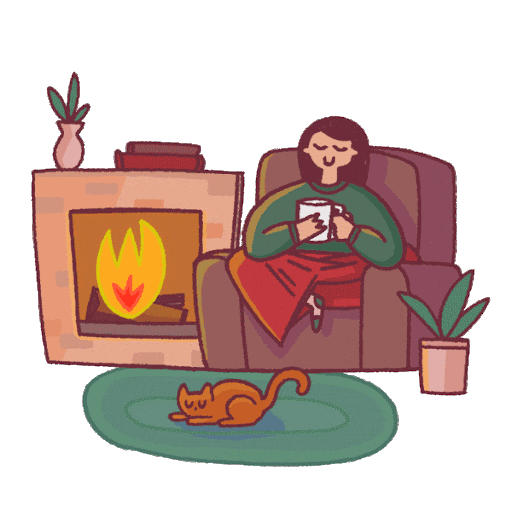 Sitting By The Fire Stickers - Find & Share on GIPHY