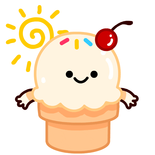 Melting Ice Cream Sticker by Holler Studios for iOS & Android | GIPHY