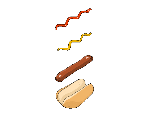 Hot Dog Sticker by DISCARD for iOS & Android | GIPHY