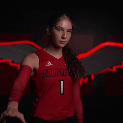 University Of Louisville Volleyball GIF by Louisville Cardinals - Find & Share on GIPHY