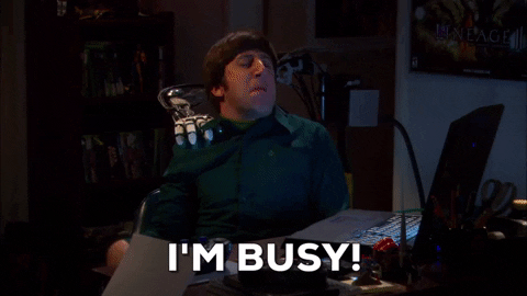Im Busy Season 4 GIF by The Big Bang Theory - Find & Share on GIPHY