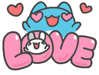 Cat Love Sticker by Capoo - Find & Share on GIPHY