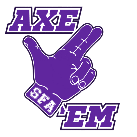 Lumberjacks Axe Em Sticker by SFASU - Find & Share on GIPHY