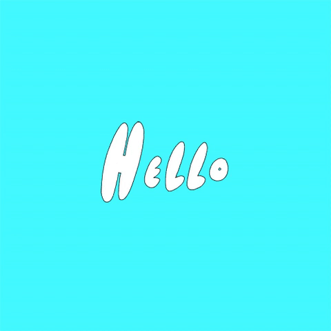 Typography Hello GIF by Lisa Vertudaches