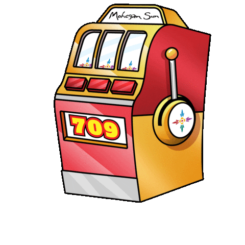 Betting Slot Machine Sticker by Mohegan Sun for iOS & Android | GIPHY