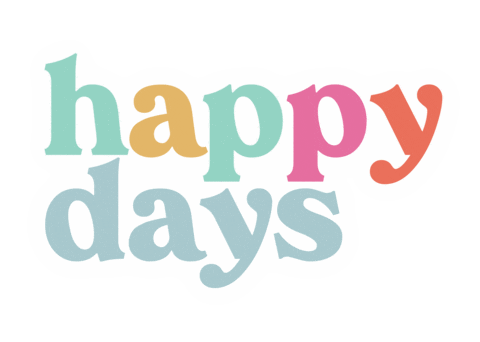 Happy Days Pink Sticker for iOS & Android | GIPHY