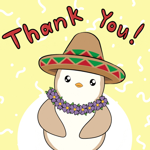 Thank U GIF by Pudgy Penguins - Find & Share on GIPHY