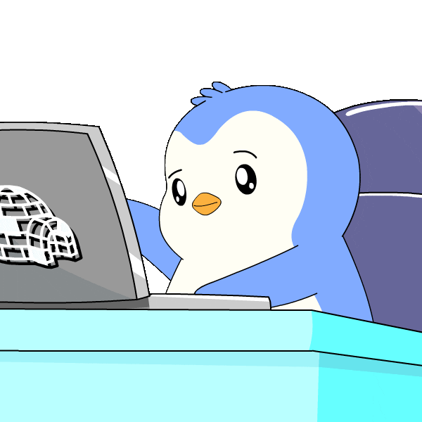 Working Work Work Sticker by Pudgy Penguins - Find & Share on GIPHY