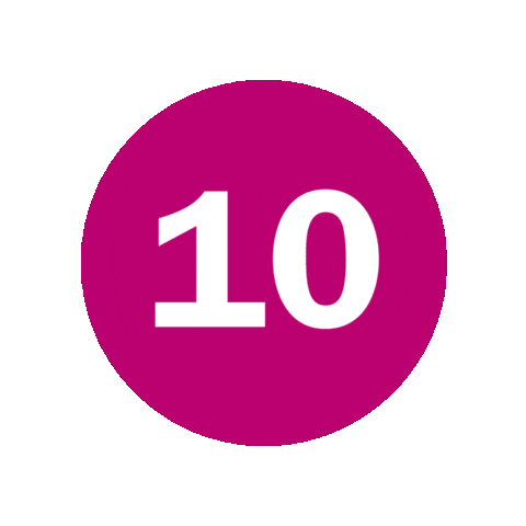 Number 10 Countdown Sticker by Kew Gardens for iOS & Android | GIPHY