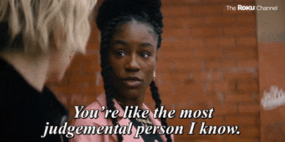 Judging Black Girl GIF by Giflytics