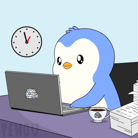 Work Yes GIF by Pudgy Penguins - Find & Share on GIPHY