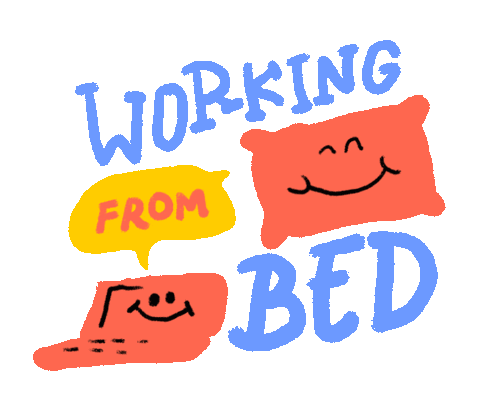 Working From Bed Stickers - Find & Share on GIPHY