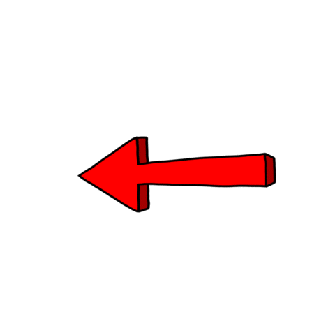 Look Here Arrow Sticker by Luigi Segre for iOS & Android | GIPHY