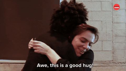 Hugging Hug GIF by BuzzFeed - Find & Share on GIPHY