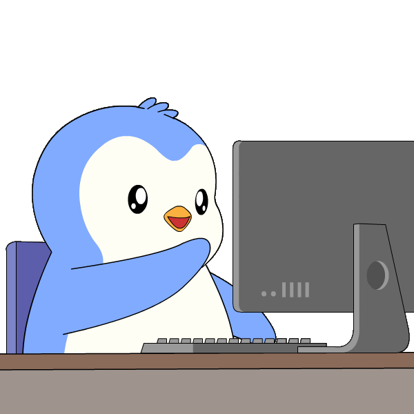 Work Working Sticker by Pudgy Penguins - Find & Share on GIPHY