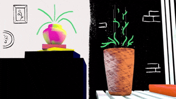 Plant Growing Sticker by Halie Jost Illustration