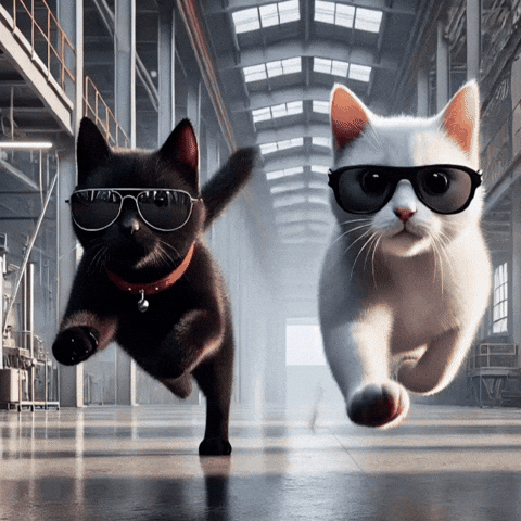 Black Cat Cool Cats GIF - Find & Share on GIPHY