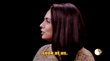 Look At Us Paul Rudd GIF by First We Feast: Hot Ones