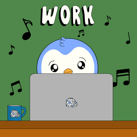 Working Work Work GIF by Pudgy Penguins - Find & Share on GIPHY