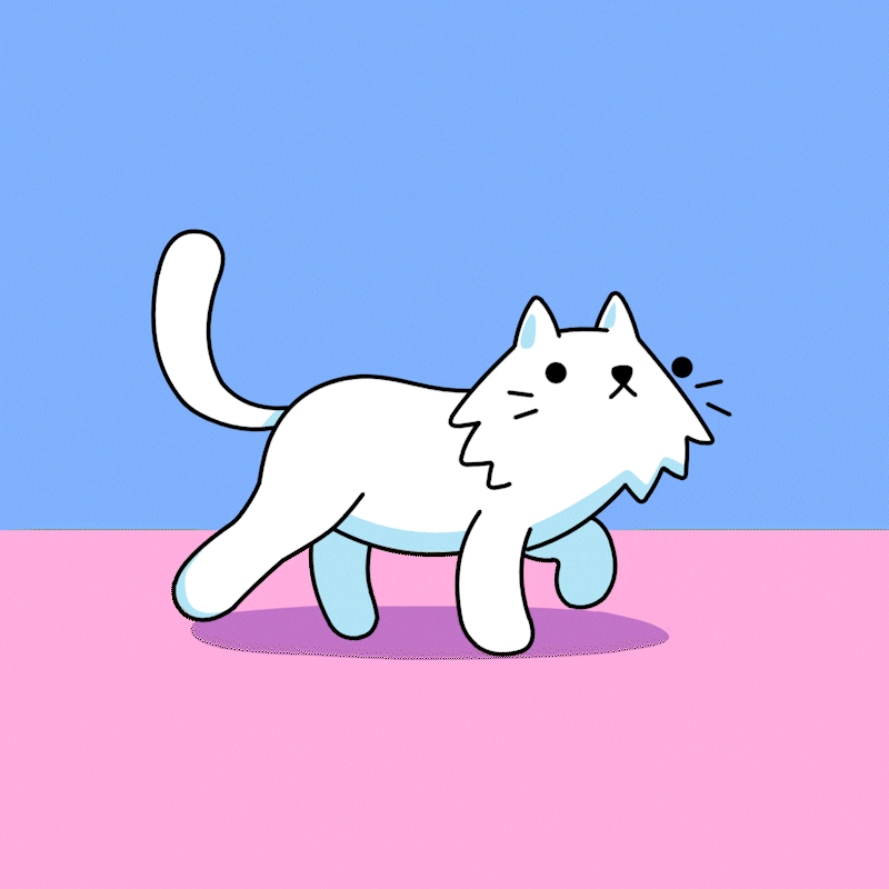 Leaving White Cat GIF by doodles - Find & Share on GIPHY