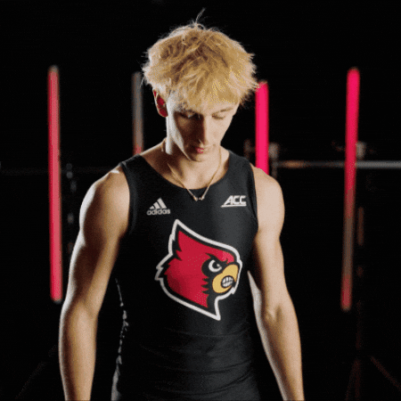 Track Field Superman GIF by Louisville Cardinals - Find & Share on GIPHY