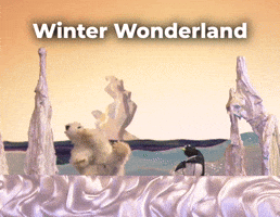 winter wonderland snow GIF by Re Modernist