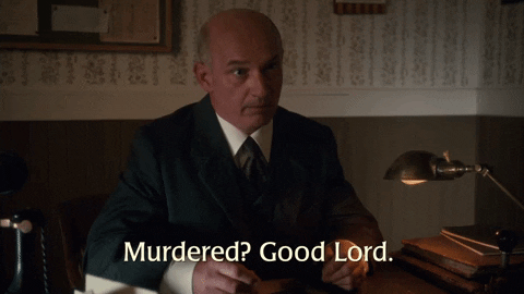 Episode 7 Murder GIF by Murdoch Mysteries - Find & Share on GIPHY